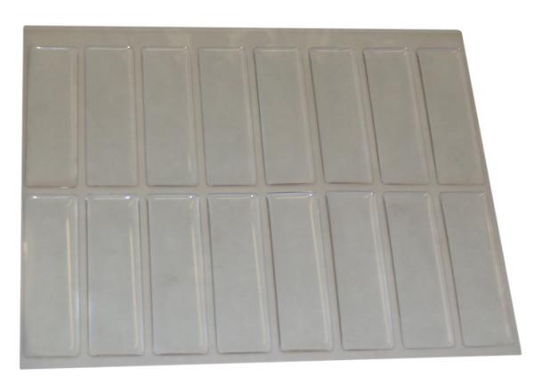 Clear Epoxy Stickers 64mm x 19mm - O'Brien Engineering Pty Ltd