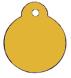 Round Looped ID Tag 30mm x 25mm Brass - O'Brien Engineering Pty Ltd
