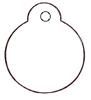 Round Looped ID Tag 39mm x 32mm Double Sided White - O'Brien ...