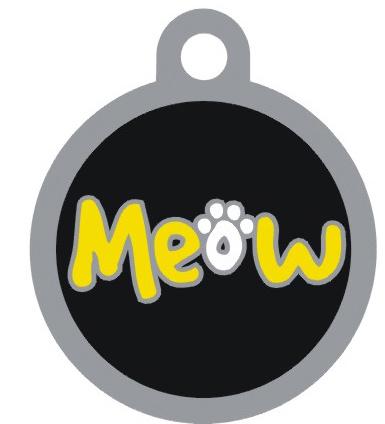 Meow Pet Tag 22mm - O'Brien Engineering Pty Ltd