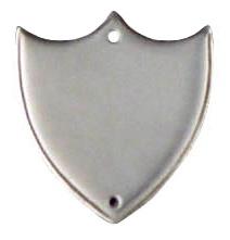 Embossed Shield - 40mm x 34mm - O'Brien Engineering Pty Ltd